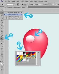 Create Party Balloons Photoshop Tutorial - Dreamstale