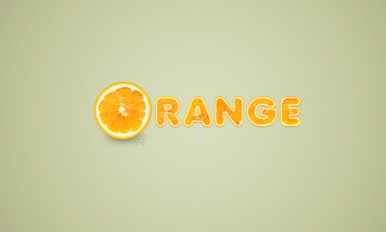 Orange Fruit Text Effect Photoshop Tutorial - Dreamstale