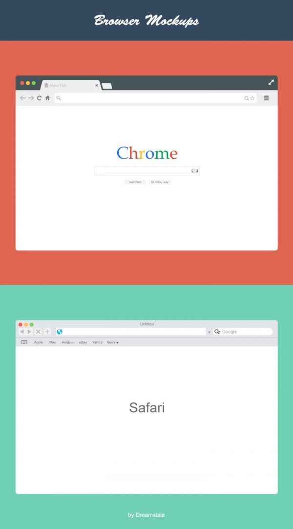 Free Flat Vector Browsers Set