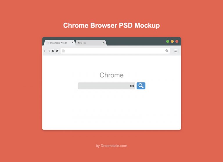 Free Chrome Browser PSD Mockup - Dreamstale