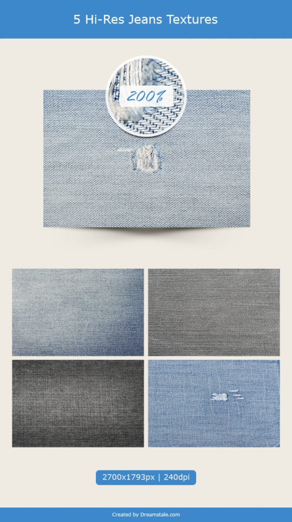 Free Hi-Res Denim Clothing Textures - Dreamstale