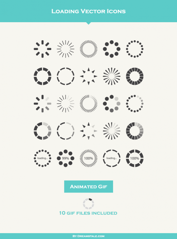 25 Loading Icons Free Download - Dreamstale