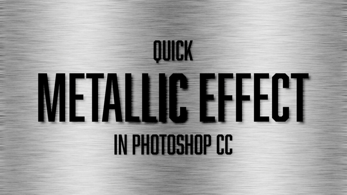Quick Tutorial: Metallic Effect in Photoshop - Dreamstale