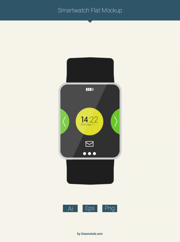 Free Flat Smartwatch Vector Clipart - Dreamstale