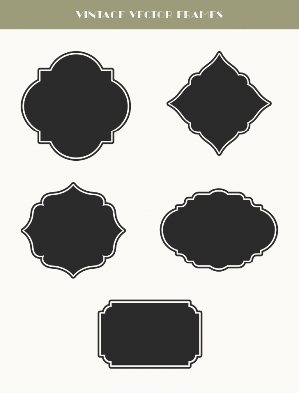 Free Vintage Vector Frames - Dreamstale