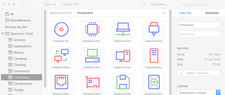 Spectrum Line Icons - Dreamstale