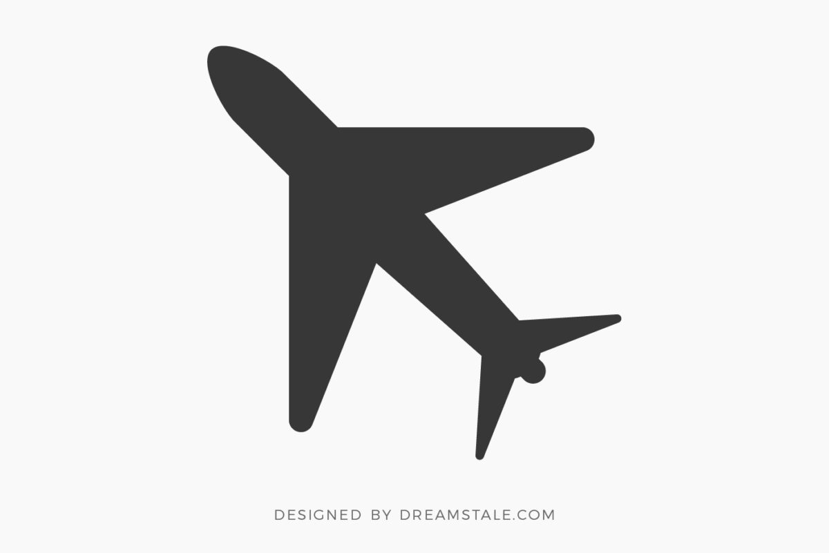Flying Airplane Free SVG Clipart - Dreamstale