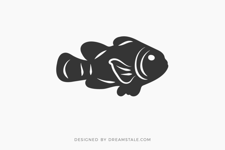 Clownfish Tropical Fish Free SVG Clipart - Dreamstale