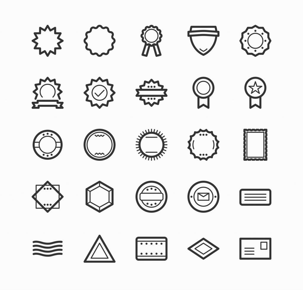 Stamp & Badge Icons - Dreamstale