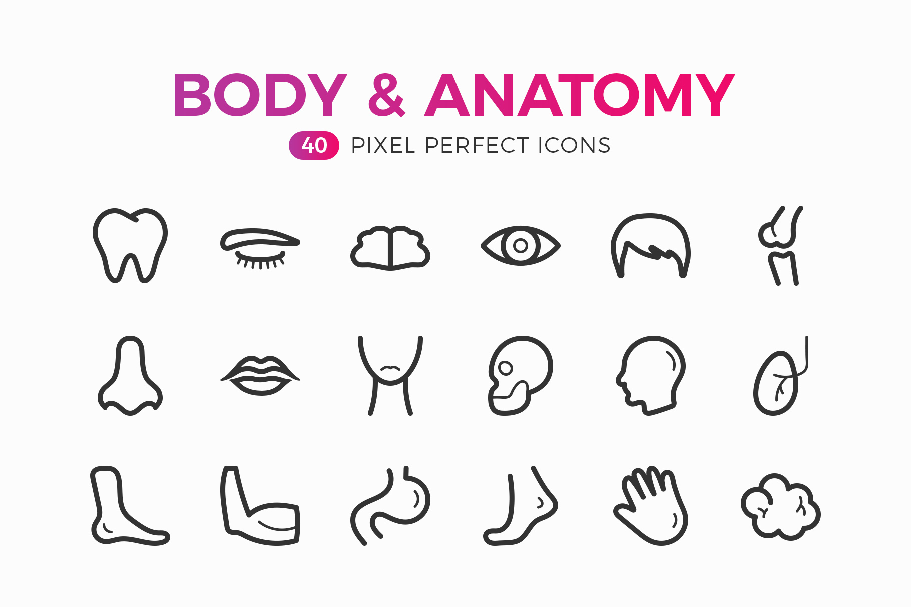 Anatomy & Body Icons - Dreamstale