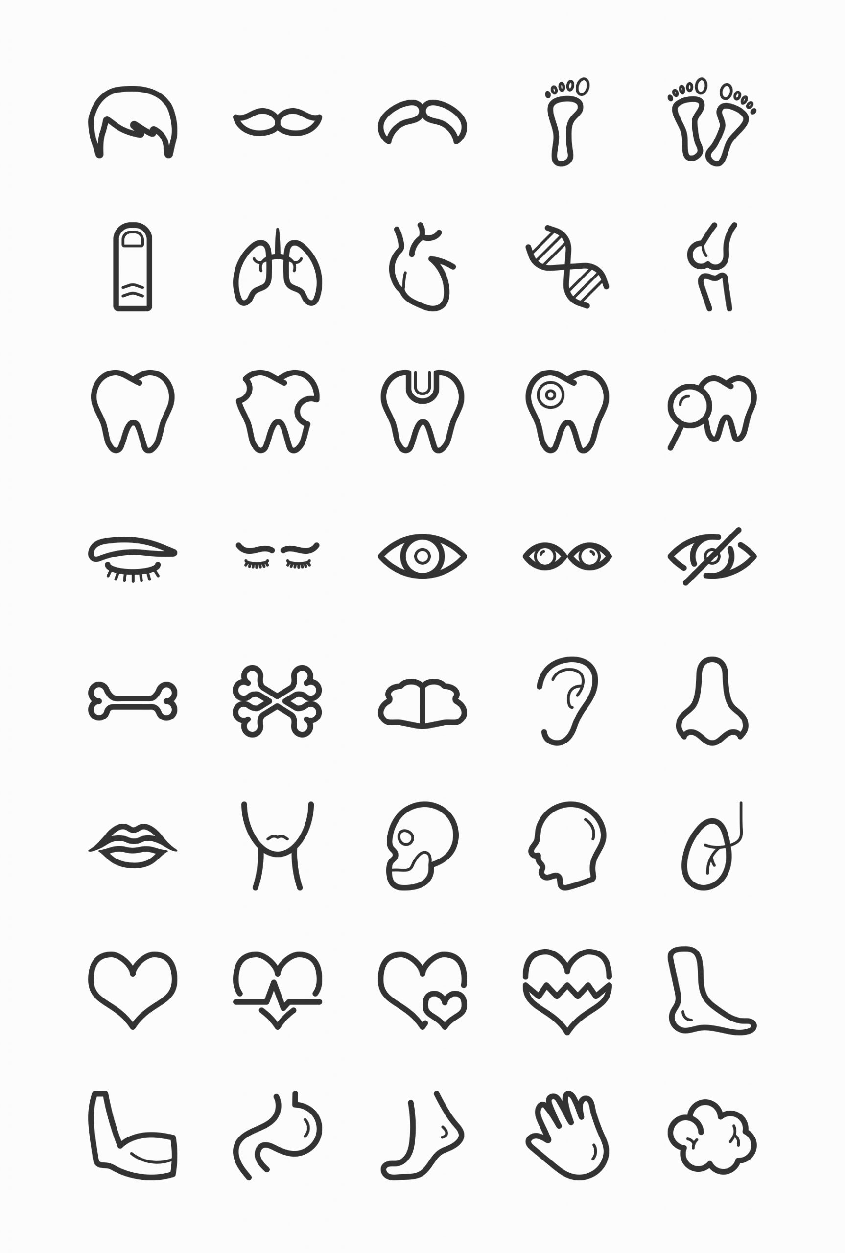 Anatomy & Body Icons - Dreamstale