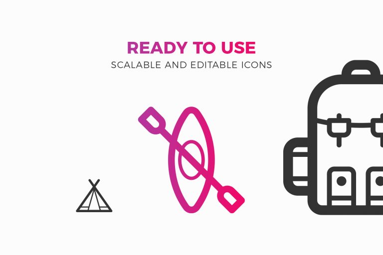 Camping & Hiking Icons - Dreamstale