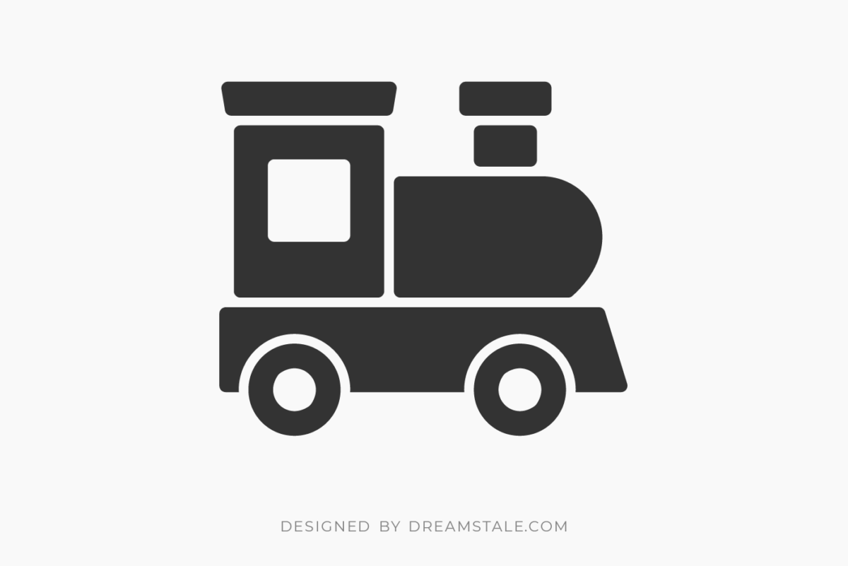 Toy Train Free SVG Clipart - Dreamstale