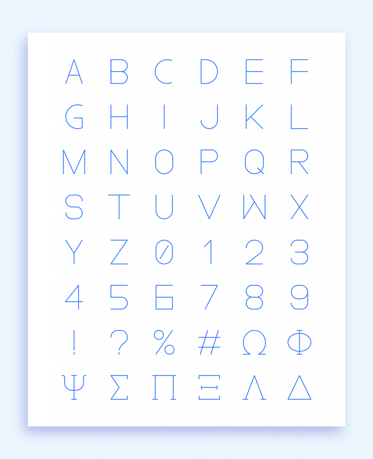 Alphabet Vector Line Icons - Dreamstale