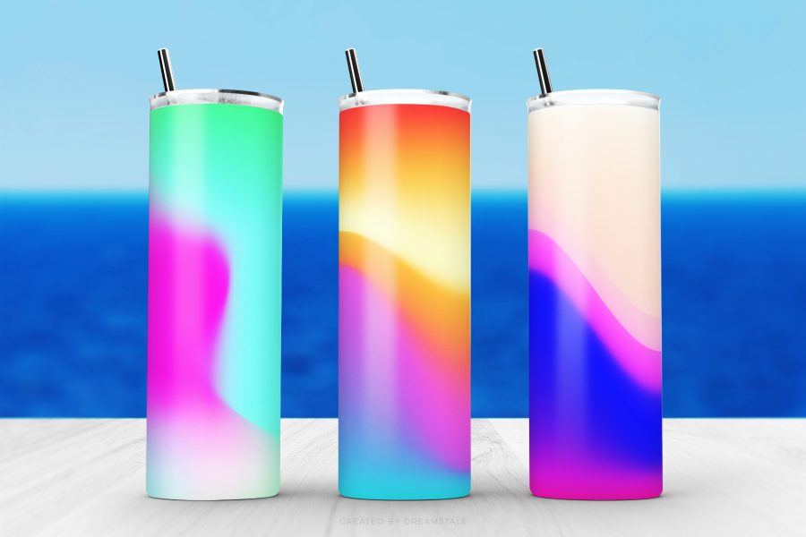 Bright Gradients Tumbler Sublimation Designs - Dreamstale