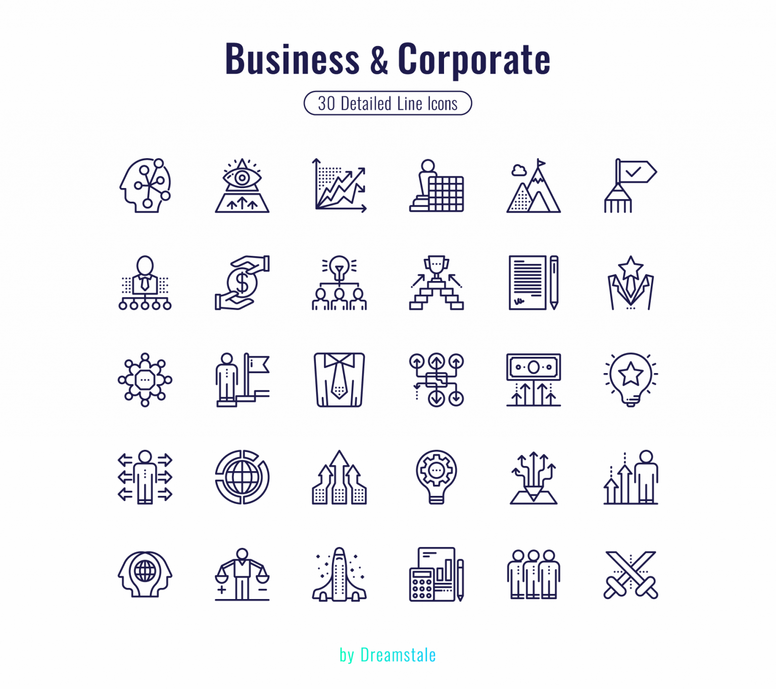 Business & Corporate Detailed Icons - Dreamstale