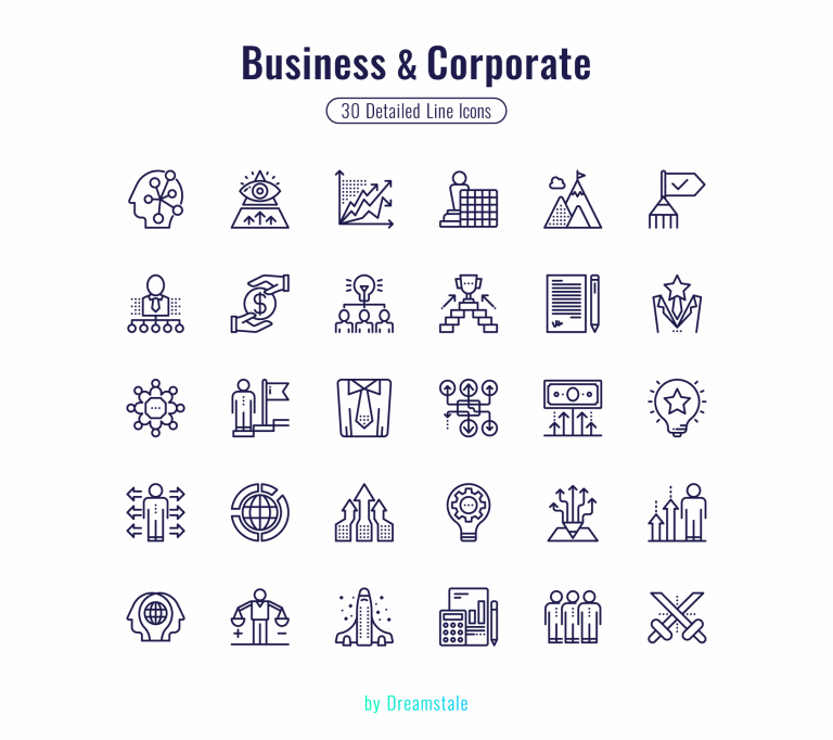 Business & Corporate Detailed Icons - Dreamstale