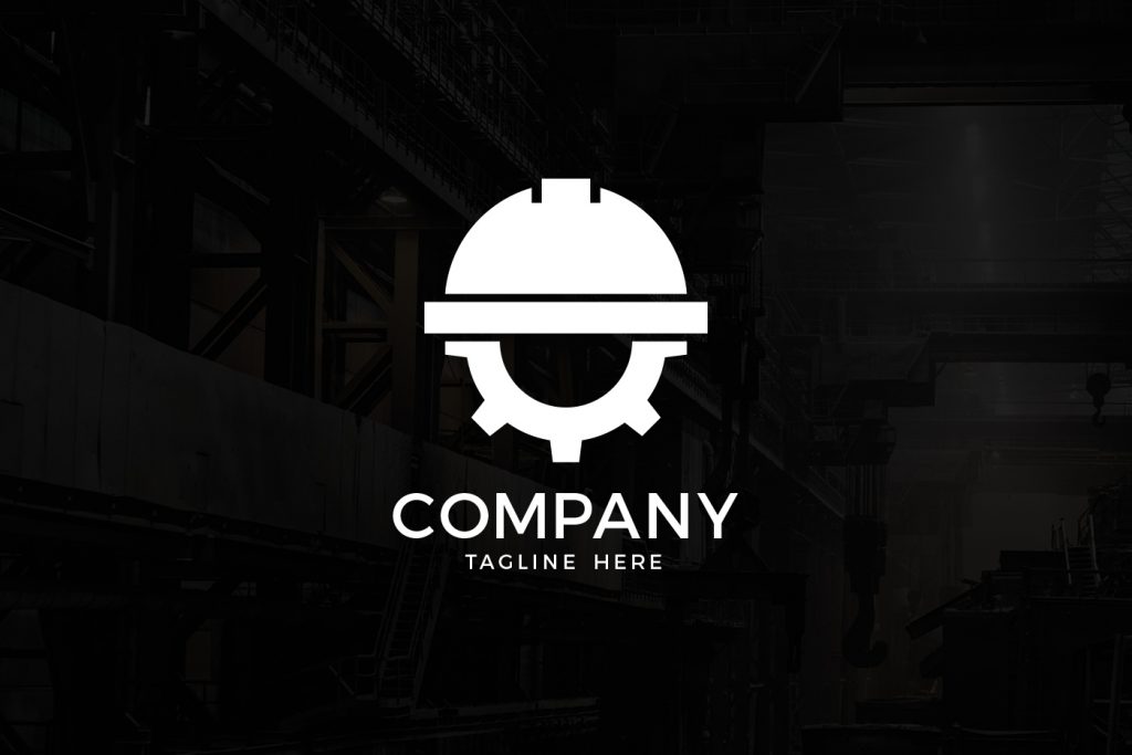 Cog & Helmet Engineer Logo Template - Dreamstale