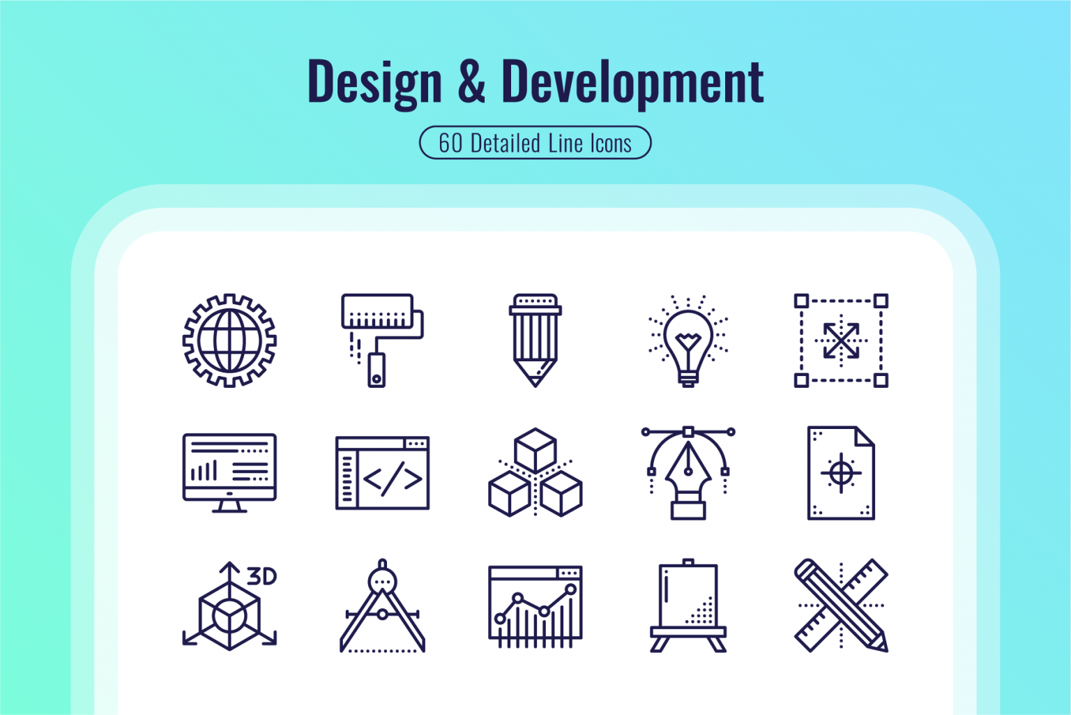 Design & Development Detailed Icons - Dreamstale