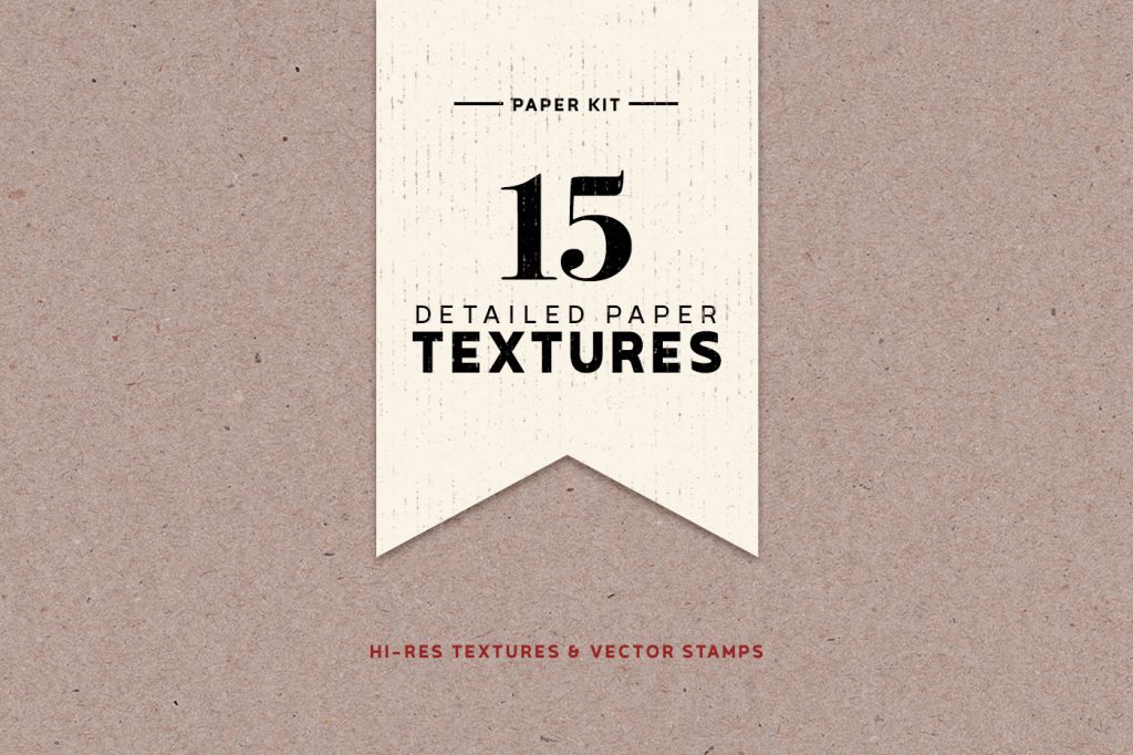 Paper Textures & Vector Badges Kit - Dreamstale