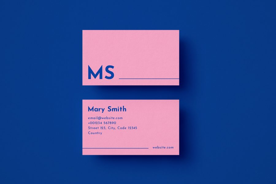 Free Extended Lines Business Card Template - Dreamstale