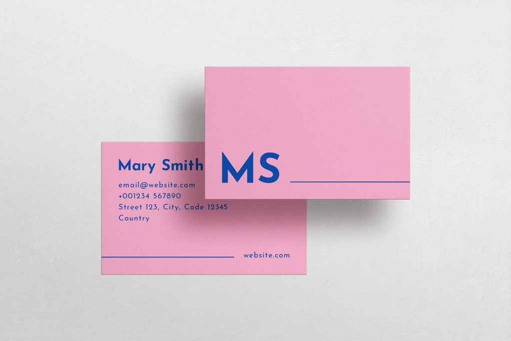 Free Extended Lines Business Card Template - Dreamstale