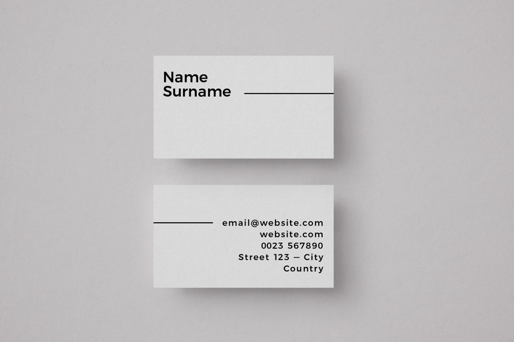 Free Grey Business Card Template - Dreamstale