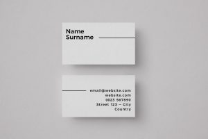 Free Grey Business Card Template - Dreamstale