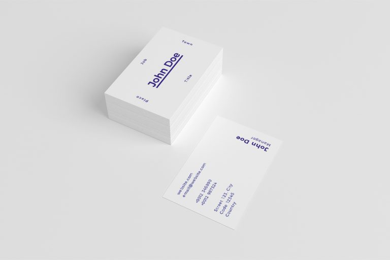 Free Simplistic Business Card Template - Dreamstale