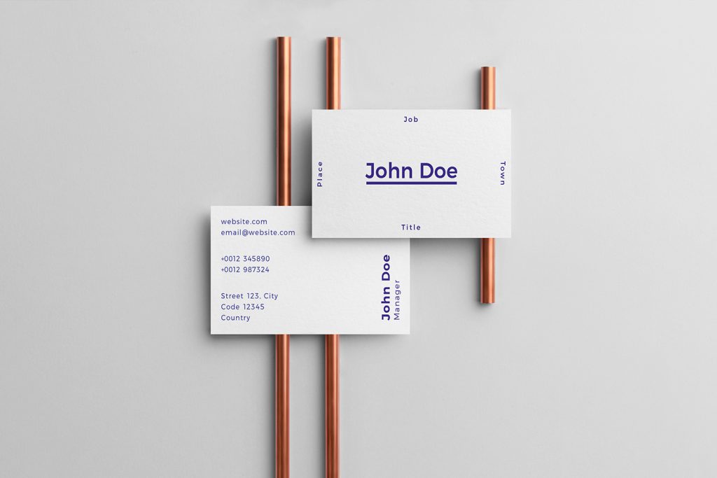 Free Simplistic Business Card Template - Dreamstale