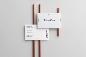 Free Simplistic Business Card Template - Dreamstale