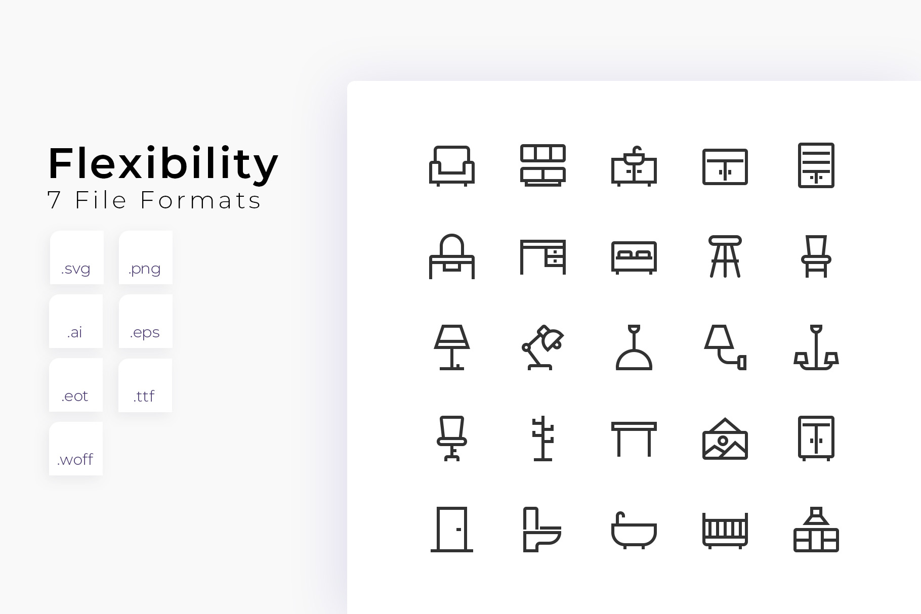 Furniture & Decor Icons - Dreamstale