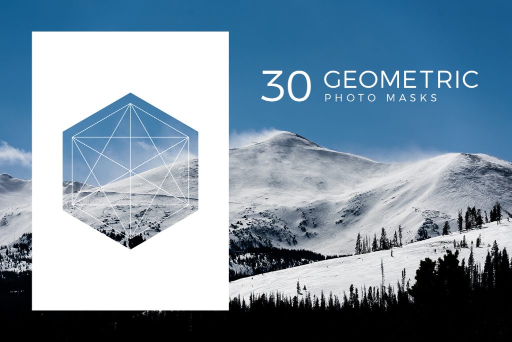 Geometric Photo Masks & Print Templates - Dreamstale