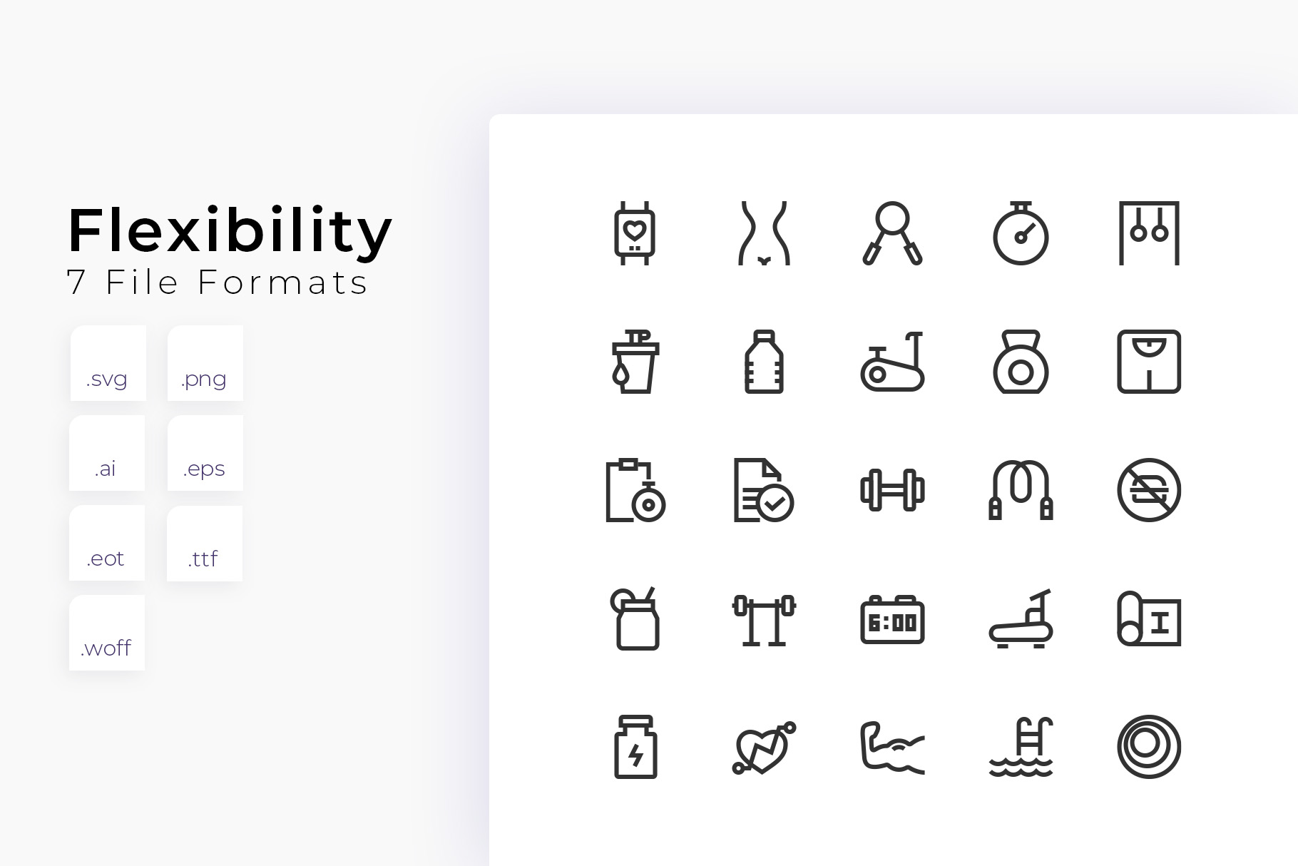 Health & Fitness Icons - Dreamstale