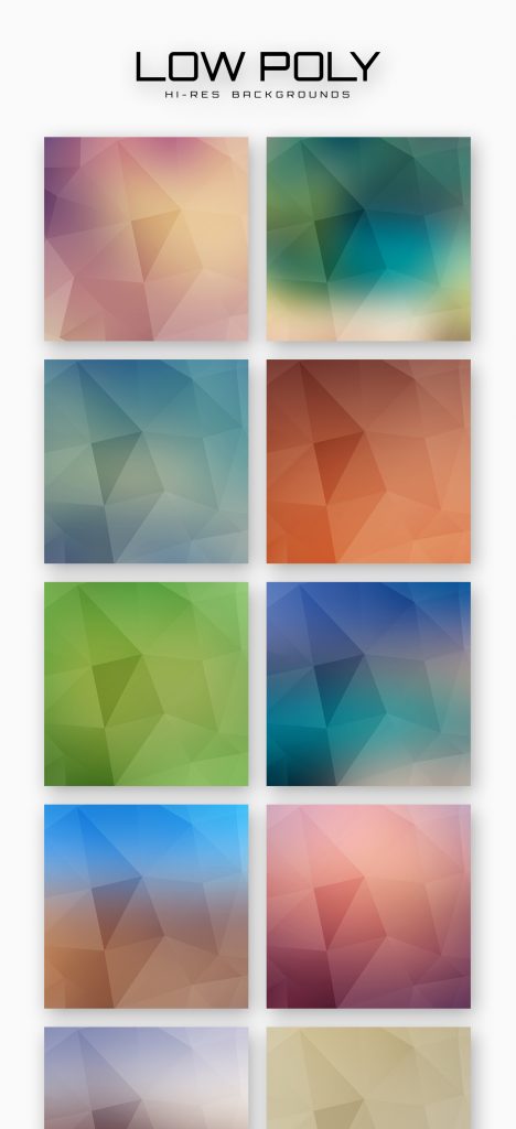 Geometric Low Poly Backgrounds - Dreamstale