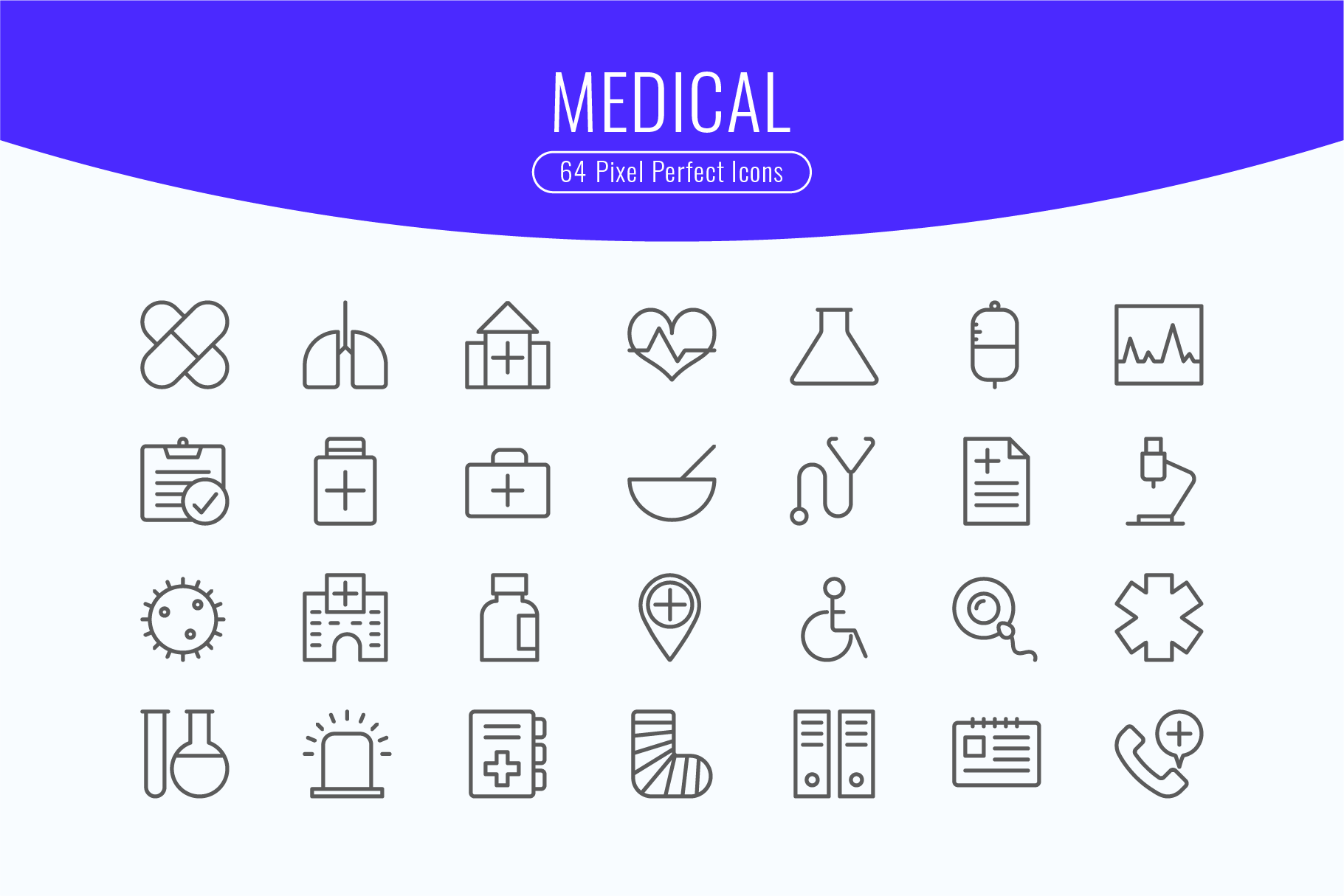 Medical & Health Line Icons - Dreamstale