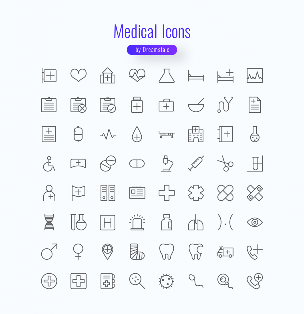Medical & Health Line Icons - Dreamstale