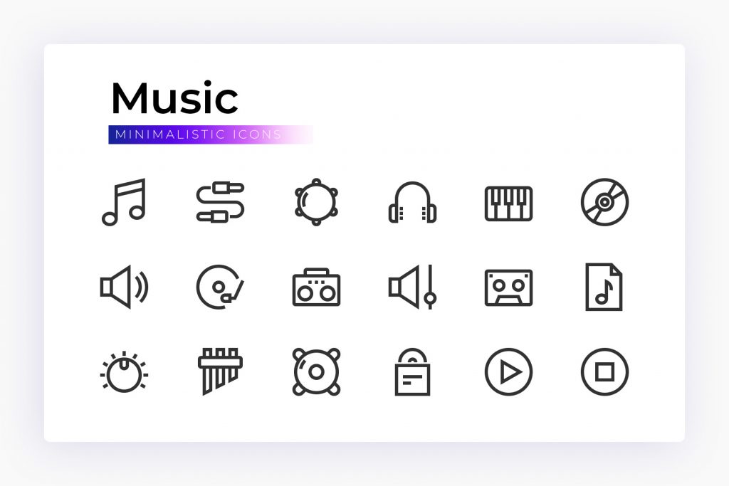 Spectrum 1.000+ Minimalistic Vector Icons - Dreamstale