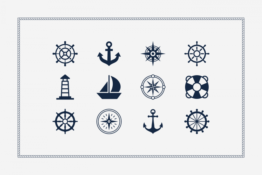 Nautical Ship Wheels Clipart Set - Dreamstale