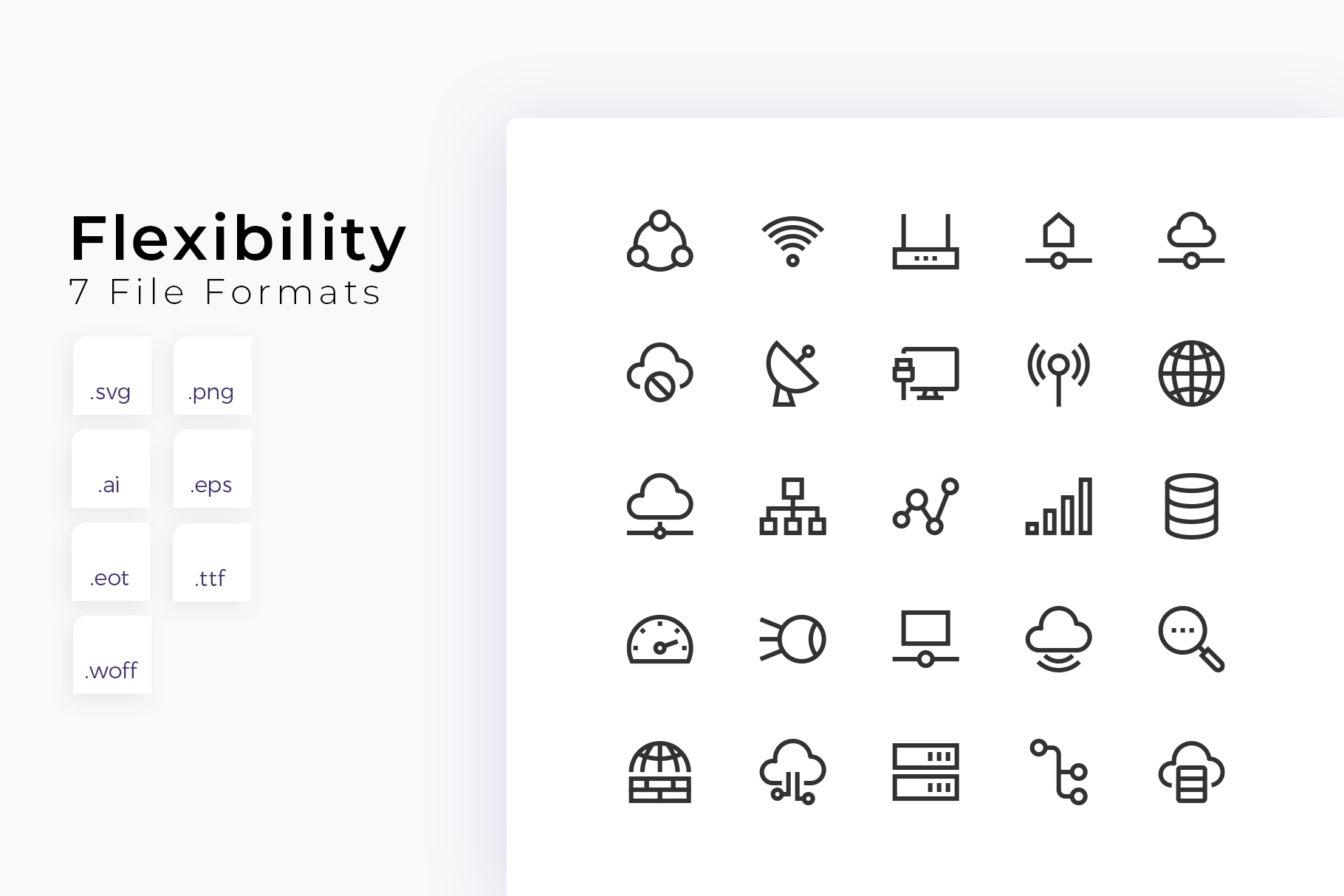 Network Minimalistic Icons - Dreamstale