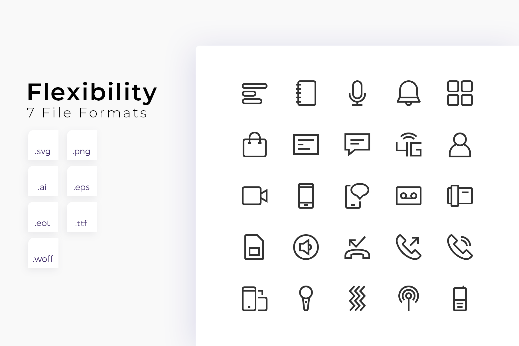 Phone Minimalistic Icons - Dreamstale