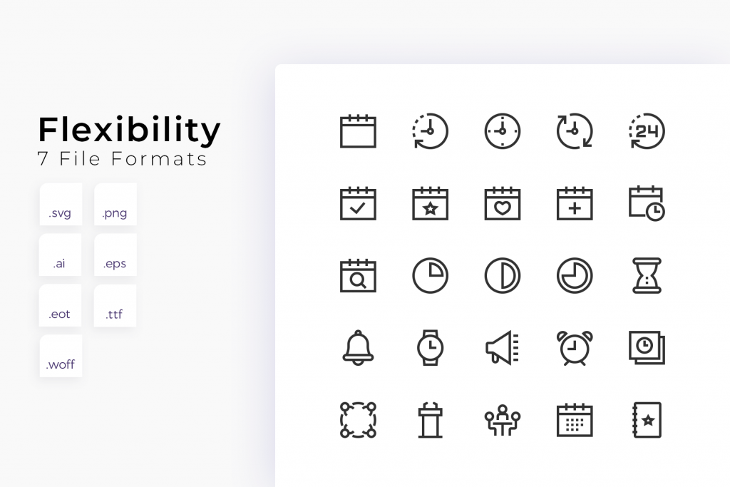 Schedule Minimalistic Icons - Dreamstale