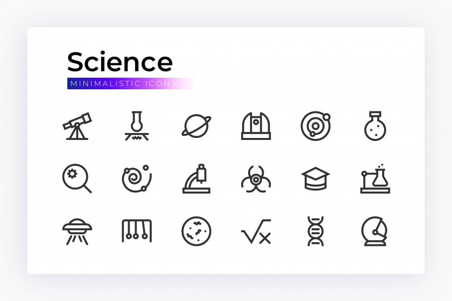 Spectrum 1.000+ Minimalistic Vector Icons - Dreamstale