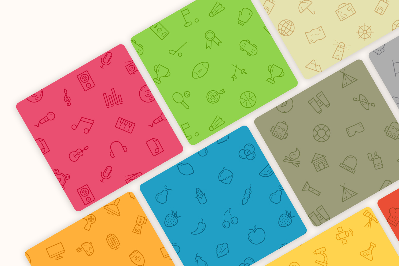 Seamless Icon Patterns & Backgrounds - Dreamstale