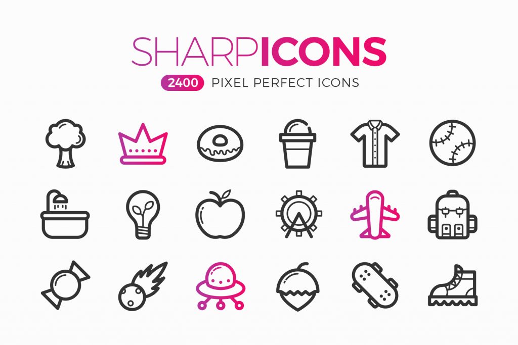Sharpicons Pixel Perfect Line Icons - Dreamstale