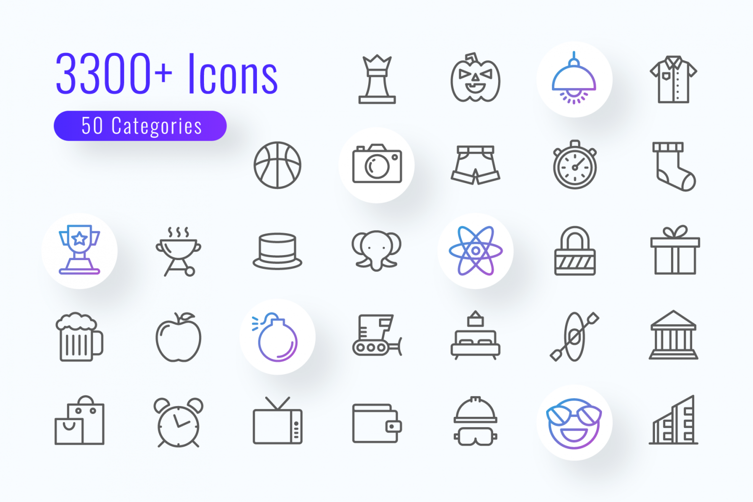 Slimicons 3.300+ Vector Line Icons - Dreamstale
