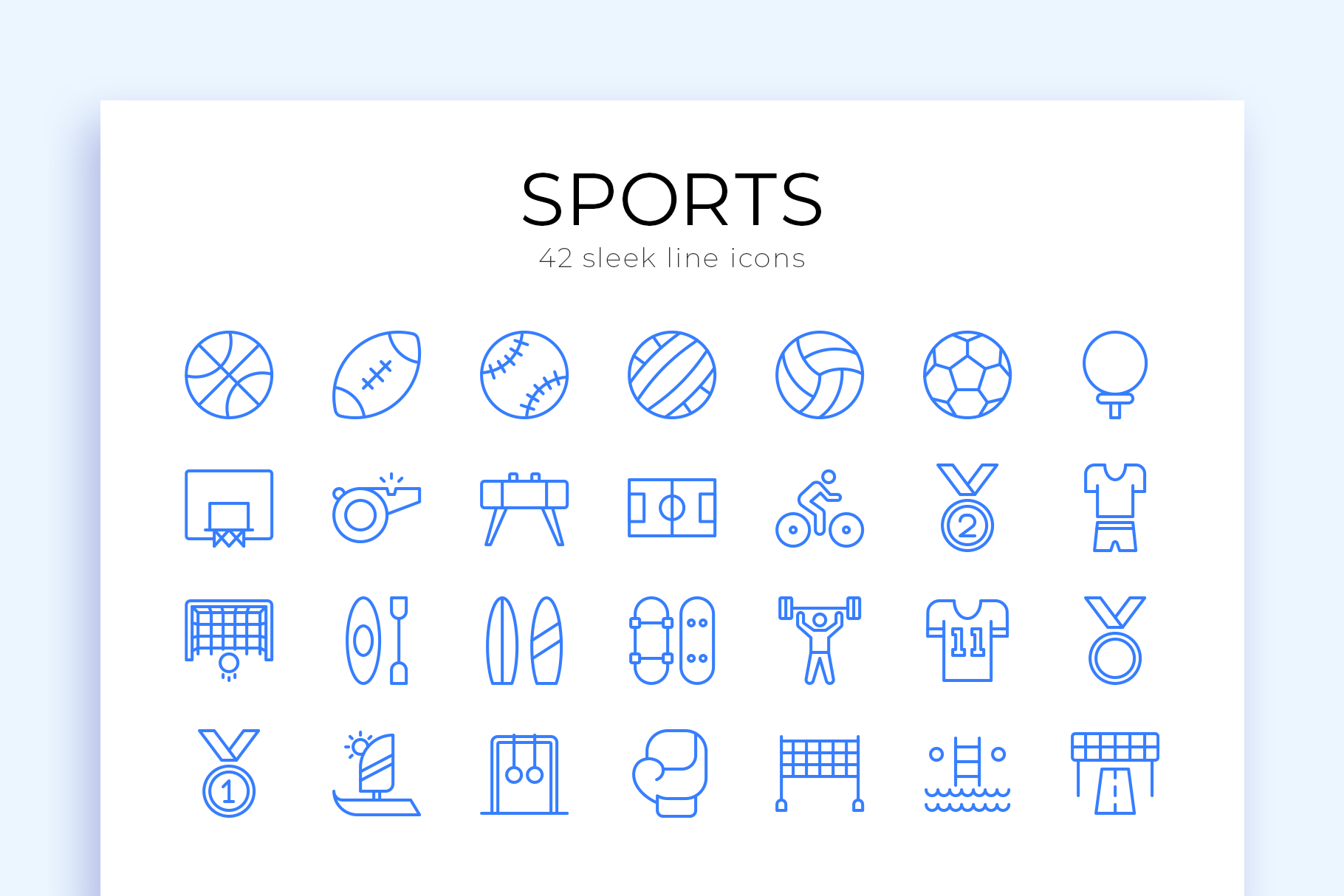 Sports Vector Line Icons - Dreamstale
