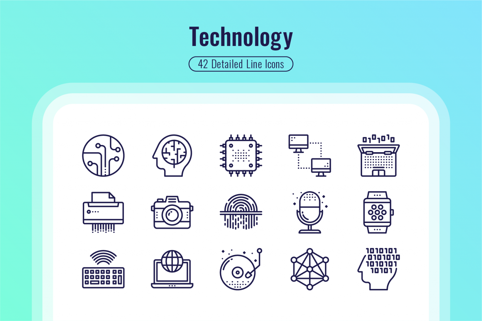 Technology Detailed Icons - Dreamstale
