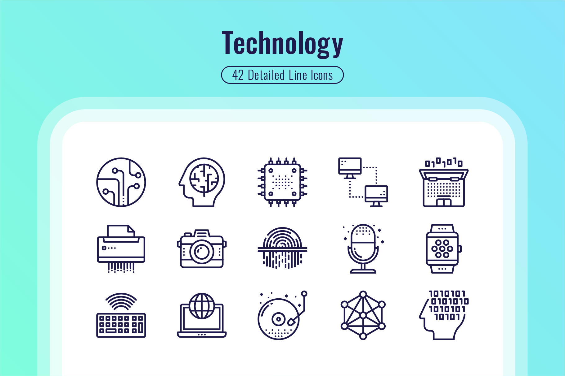 Technology Detailed Icons - Dreamstale