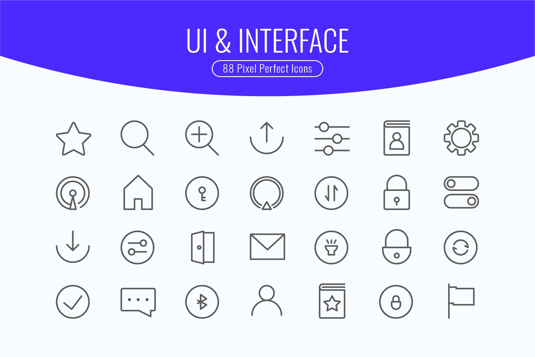 UI & Interface Line Icons - Dreamstale